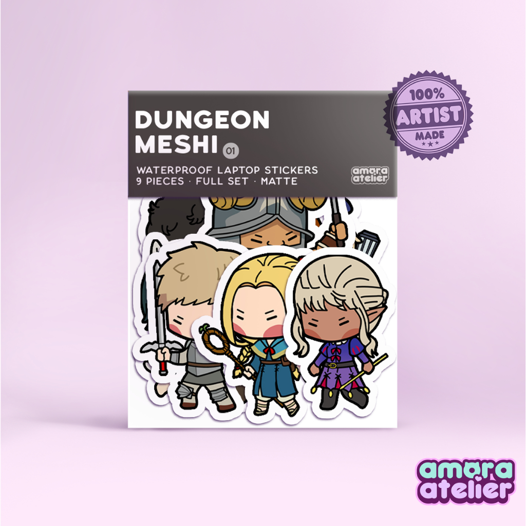 Sticker Pack | Dungeon Meshi Delicious in Dungeon Laptop Stickers No. 1 ...