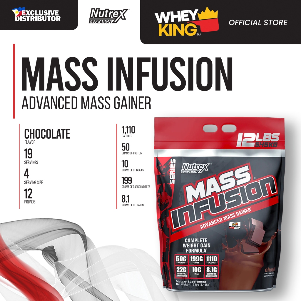 NUTREX MASS INFUSION l Advanced Mass Gainer 12lbs | Shopee Philippines