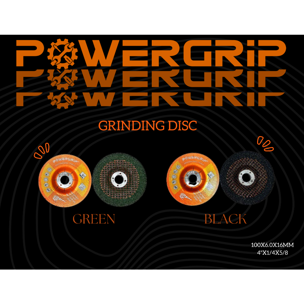 POWERGRIP GRINDING WHEEL DOUBLE MESH BLACK/GREEN #4 HD | Shopee Philippines