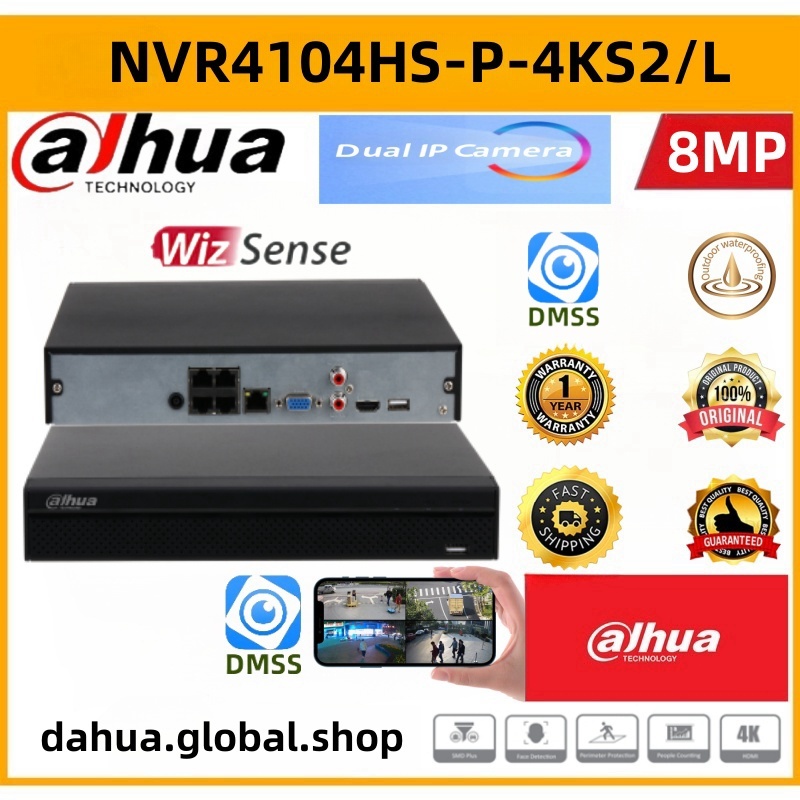 (IN STOCK )Dahua CCTV NVR 4/8/16 CH P2P Remote Surveillance Network ...