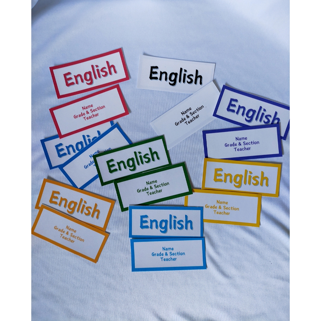 18pcs Notebook Sticker Label. Subject Sticker Label. Name Label. Matte ...