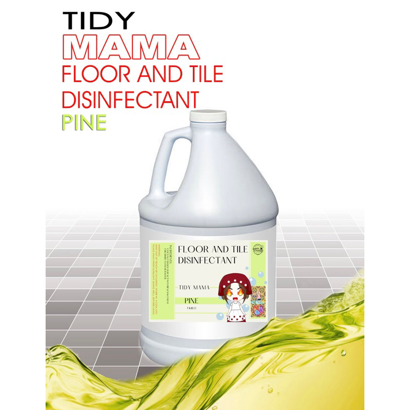 TIDY MAMA FLOOR AND TILE DISINFECTANT 1 GALLON 2X GERM KILLING ACTION ...
