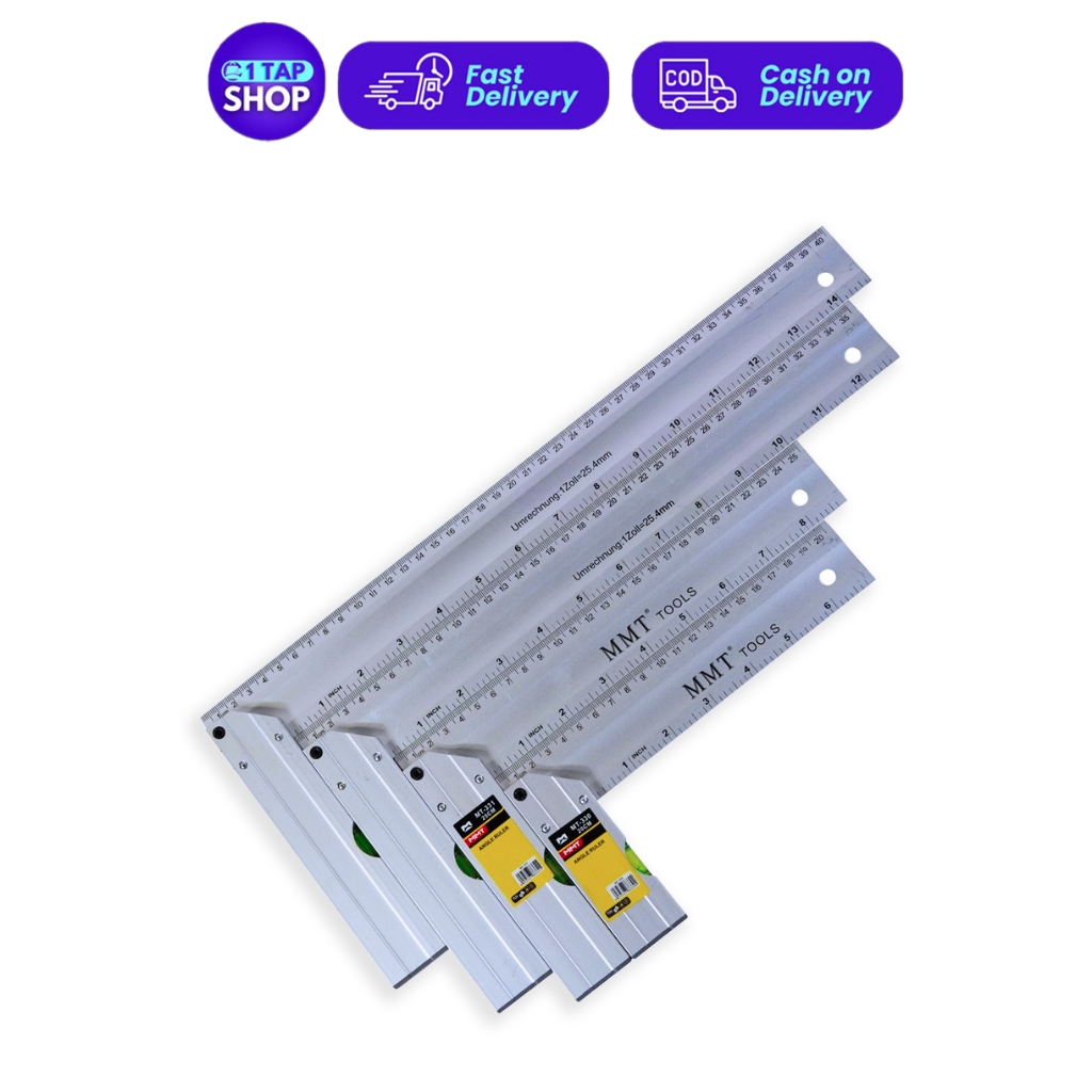 *1Tap L Square Angle Ruler with Level Bar Squala Measuring Tools ...