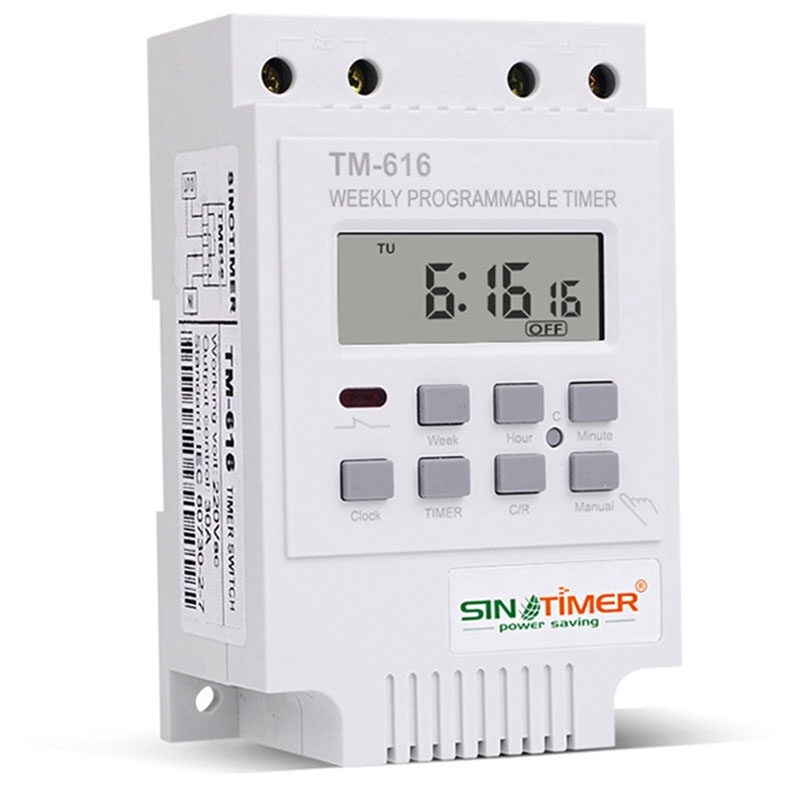 TM616 AC 220V Digital LCD Power Programmable Switch Relay 30A Timer ... TM616 AC 220V Digital LCD Power Programmable Switch Relay 30A Timer ...
