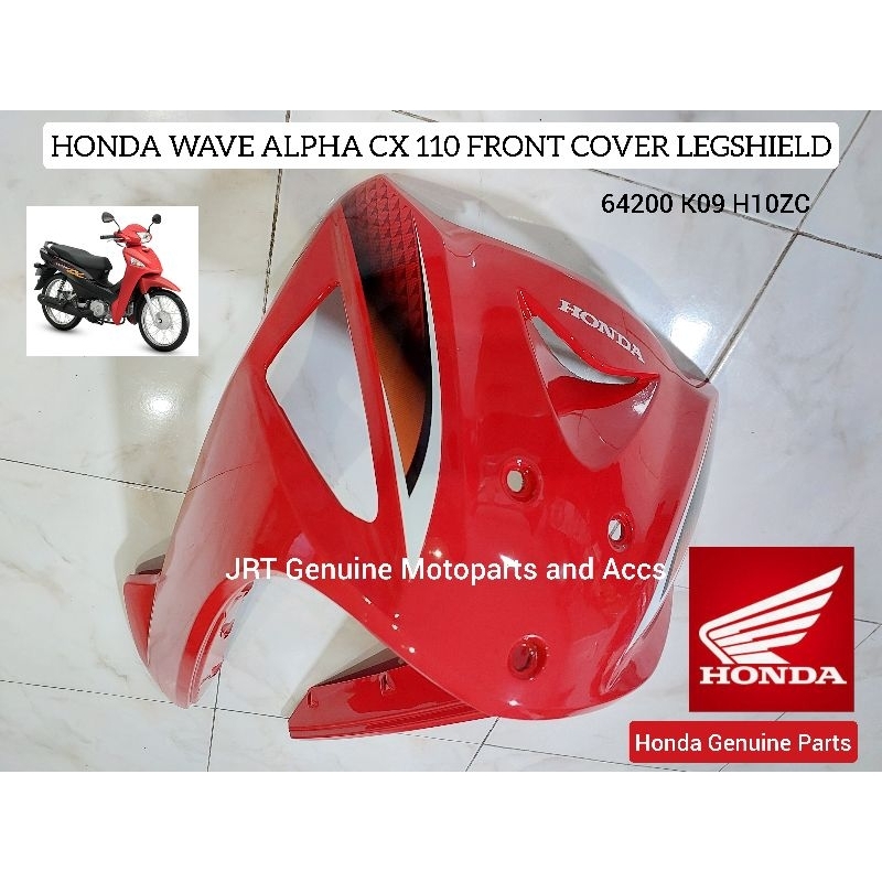 Honda Wave Alpha CX 110 Genuine Original Front Cover Legshield Red ...
