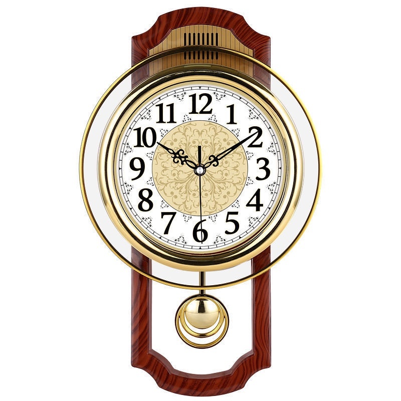 16 inch European retro swing wall clock living room simple fashion ...