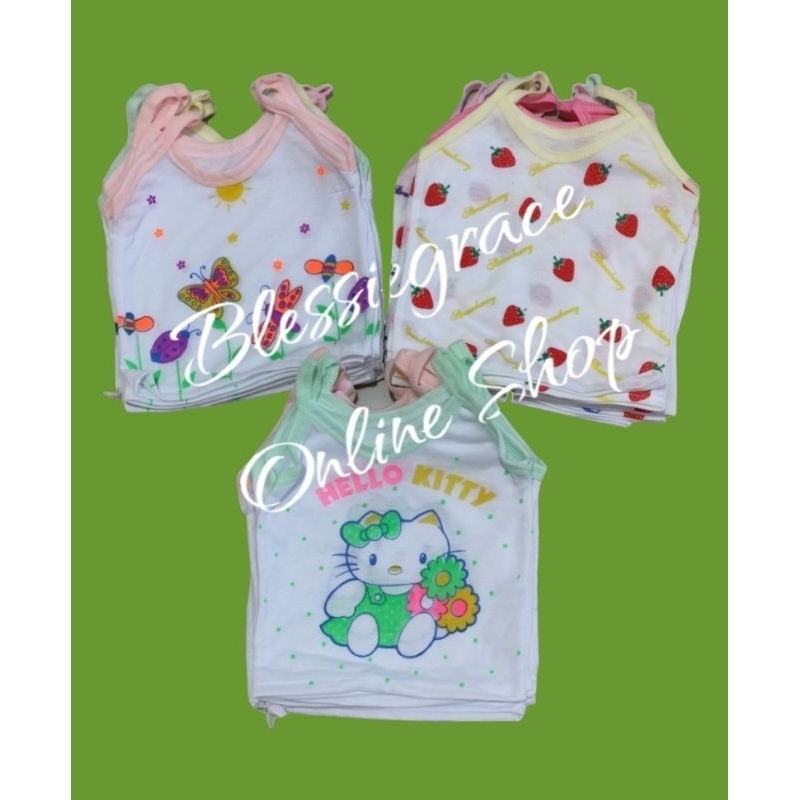 12 / 6 pcs Spaghetti Sando for baby girl ( 0-9 Months ) | Shopee ...
