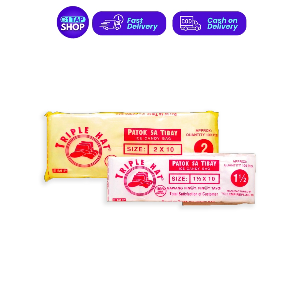 1Tap Palamig Ice Candy Wrappers Multipurpose Disposable Plastic Bag ...