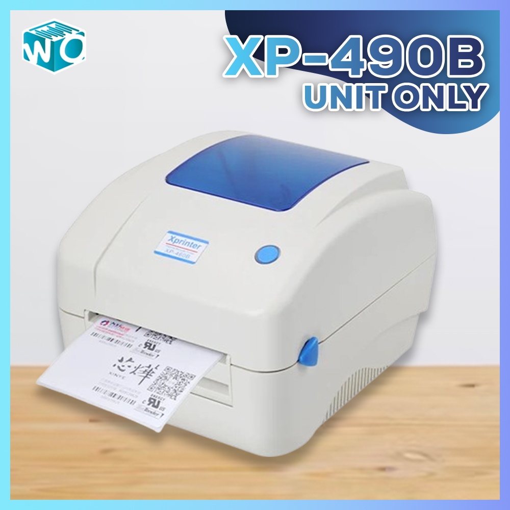 Officom XP-490B Thermal Printer A6 USB Label Barcode Printer Shipping ...