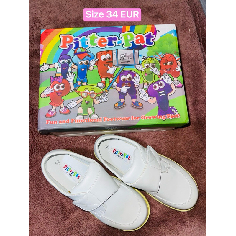 Original Pitter Pat white shoes for kids | Shopee Philippines