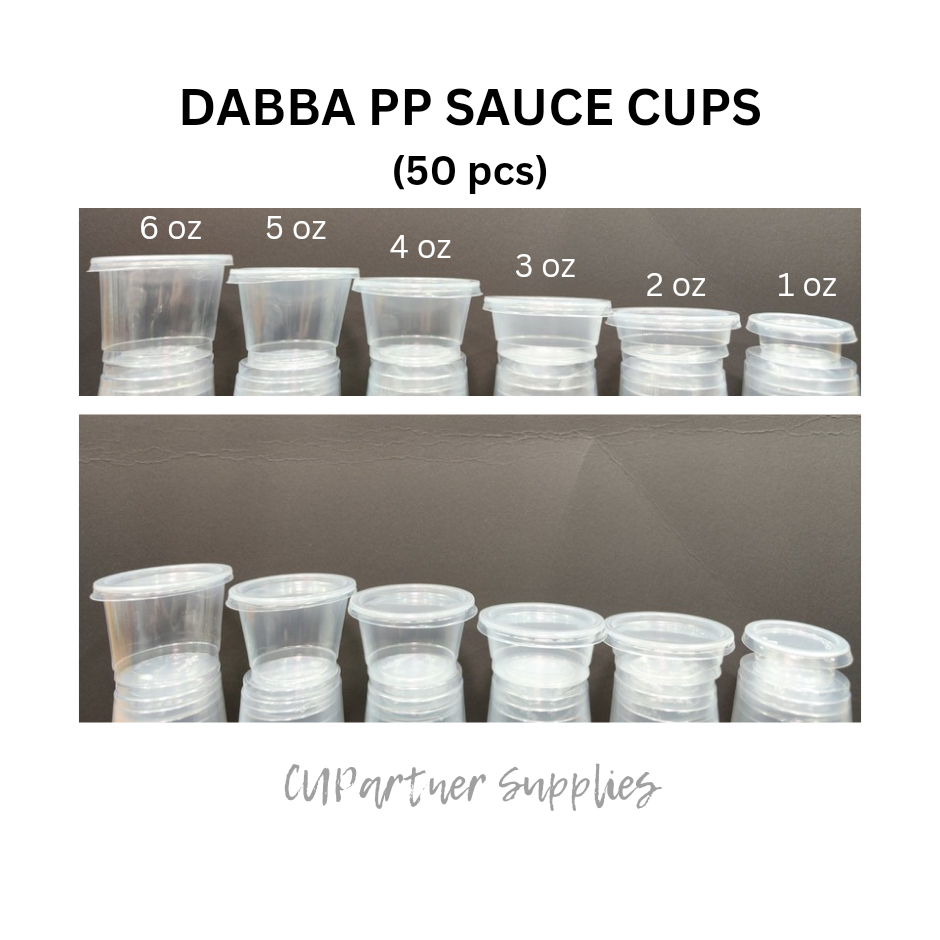 Plastic Cups /Gravy Cups/ Condiments Cups/ Sauce Cups DABBA Sauce Cup ...