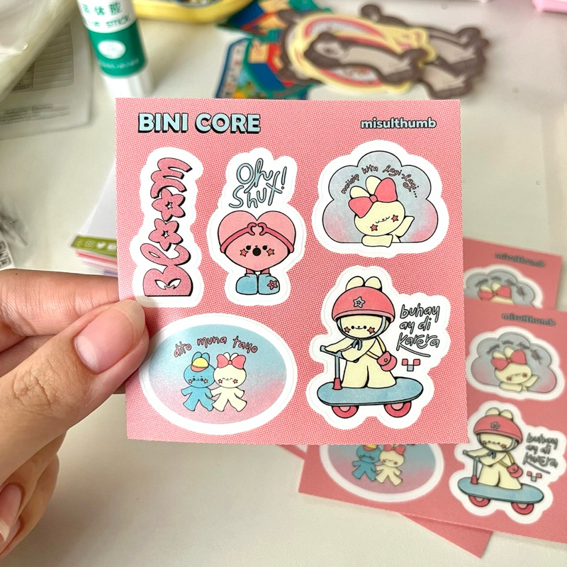 BINI Bloom Core Waterproof Solo/Sticker Sheet | SS-019 misulthumb ...