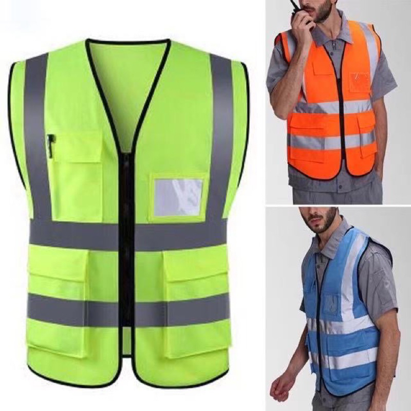 Reflective Vest Multi-pocket traffic Construction Safety Clothing ...