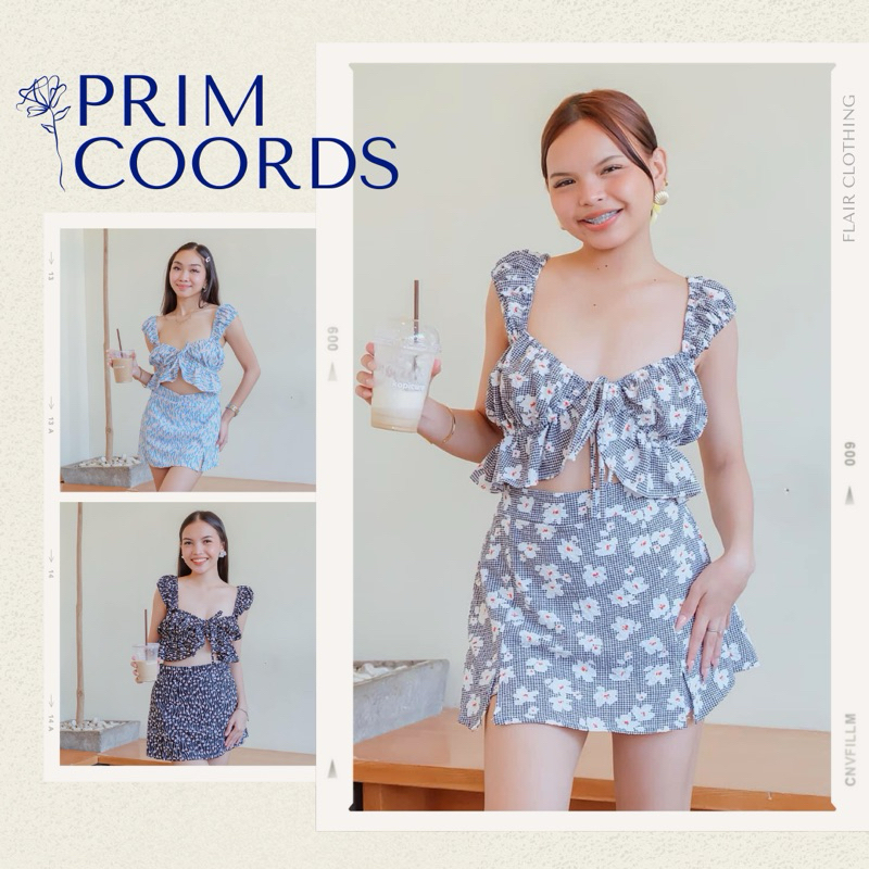 Prim Coords — Bustier Self-tie Top and Skort Terno Coordinates | FLAIR ...