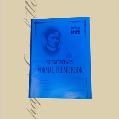 FORMAL THEME BOOK ELEMENTARY, HIHSCHOOL & SULATING PANGWAKAS | Shopee ...