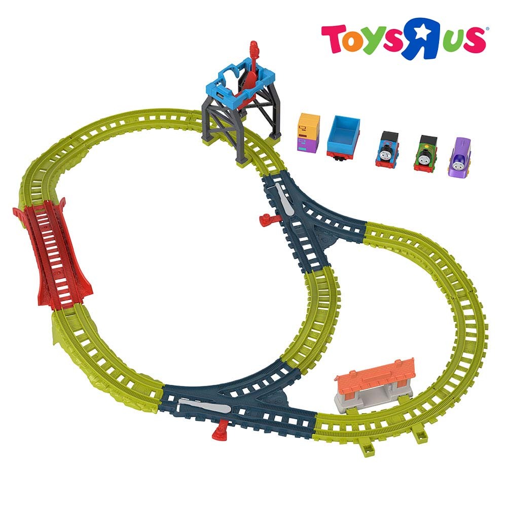 Thomas & Friends Track Set with Push-Along Engines Thomas Percy and ...