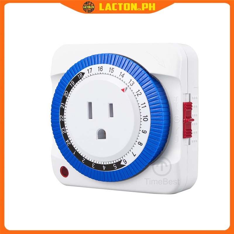 24 Hour auto cycle 16A high-power Timer Switch Kitchen Timer Loop Universal Timing Socket ...