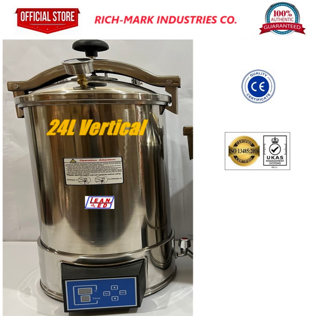 Autoclave machine dental clinic tatoo steam sterilizer 24Liters CLEAN ...