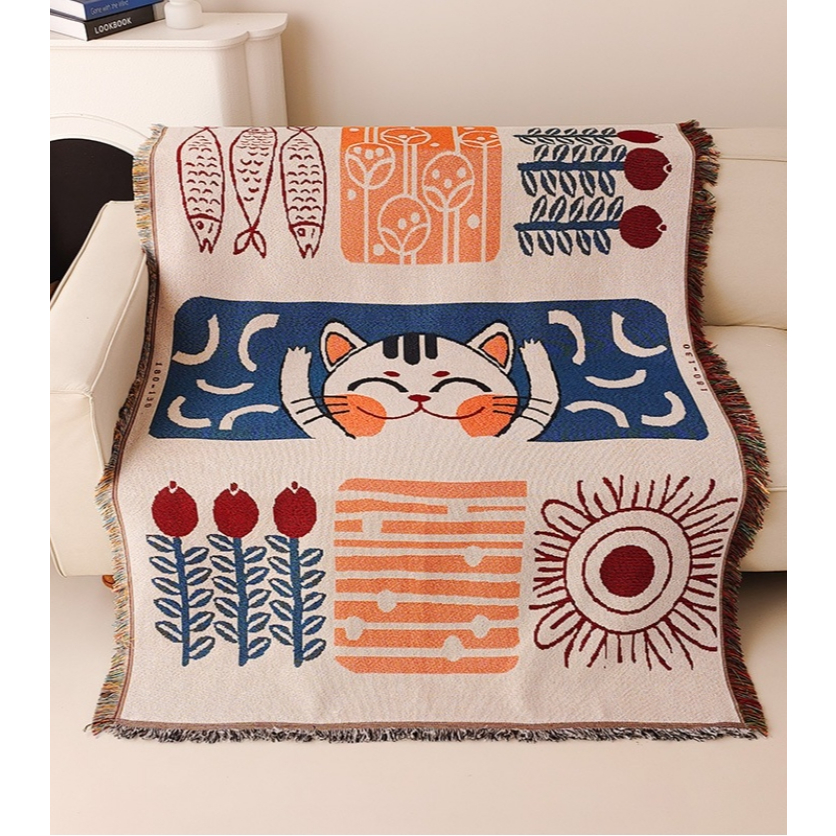 BUTTERFLY 1PC (Not Fully Covered) Couch Throw Cover- Soft Sofa Blanket ...