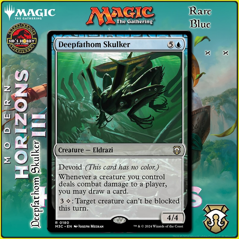 Deepfathom Skulker x x Modern Horizons 3 Blue Rare M3C MTG | Shopee ...