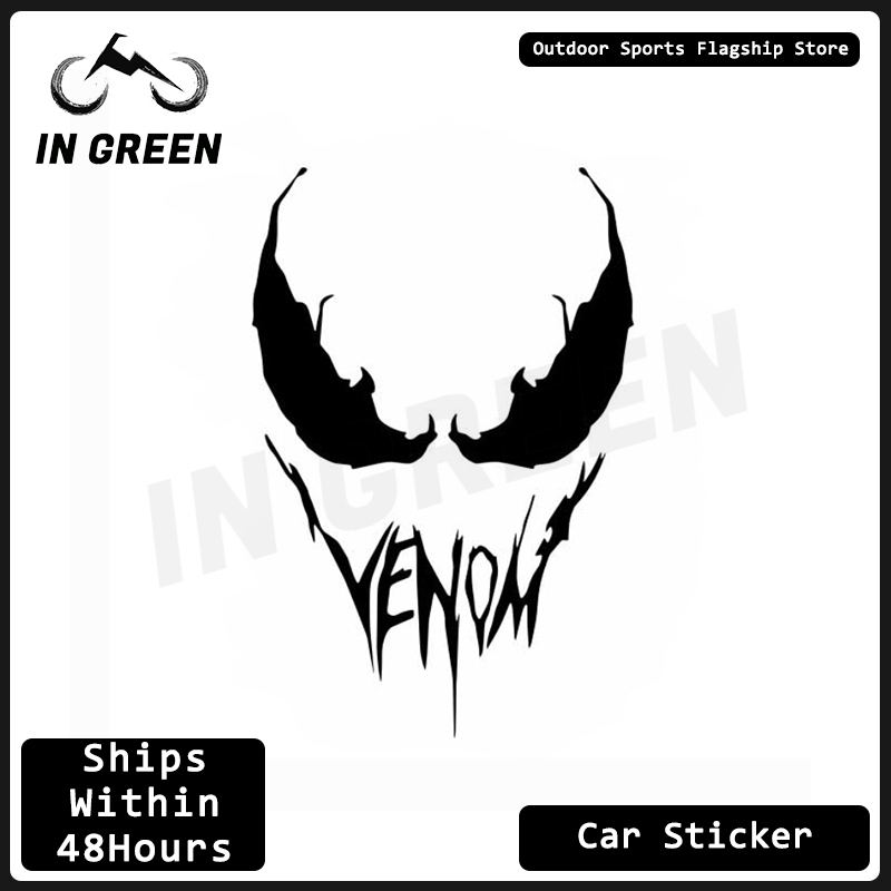 The Avengers Venom Iron Man Reflective Car Stickers Decor Auto Body ...