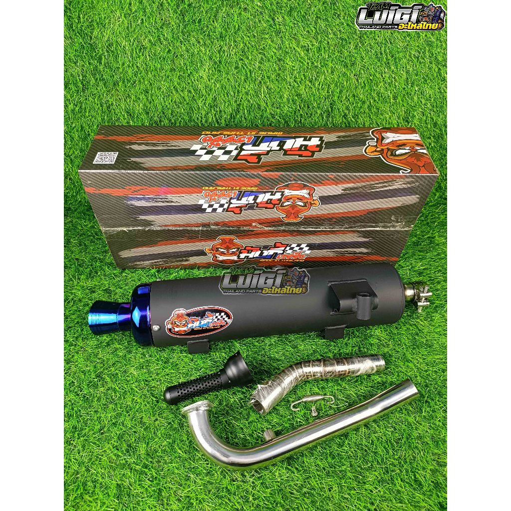 HUN RACING HONDA PCX 160 POWER PIPE TITANIUM TIP WITH SILENCER MADE IN ...