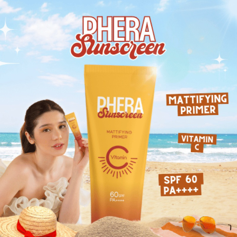 1pc Phera Herbal Sunscreen SPF60 Mixtrue Beauty | Shopee Philippines