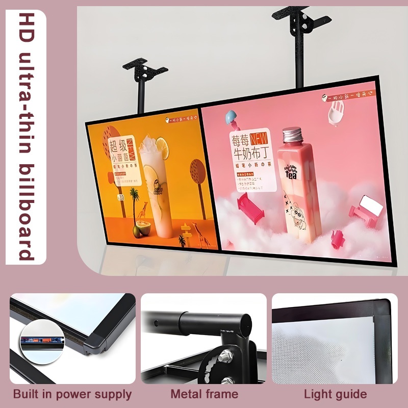 Menu board with light box ultra-thin LED TV advertising light box LED ...