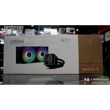 Deepcool LD240 240mm with Multi-line Display AIO Liquid CPU Cooler ...