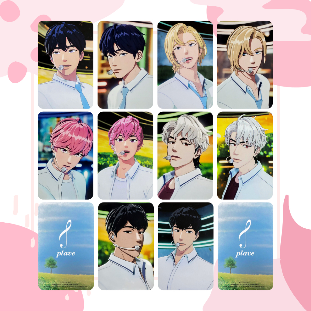 [PER PIECE/OT5 SET] PLAVE X ANIPLUS 50K KRW OFFLINE AND ONLINE FANMADE UNOFFICIAL PHOTOCARDS PC ...