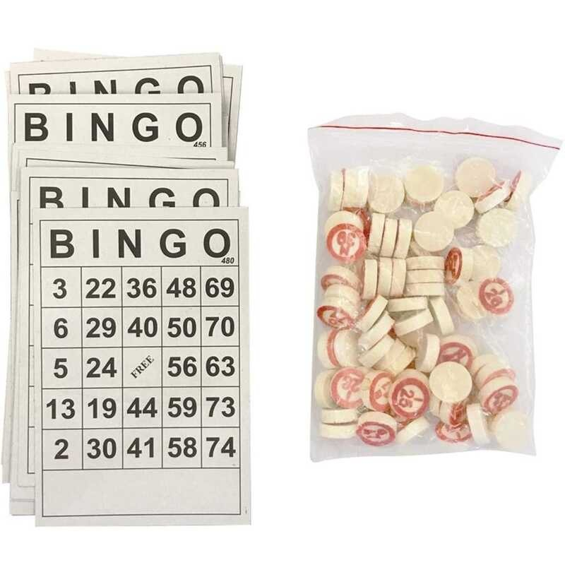 Board Games Cards Paper Educational Set Funny Reusable Bingo Chess Game ...