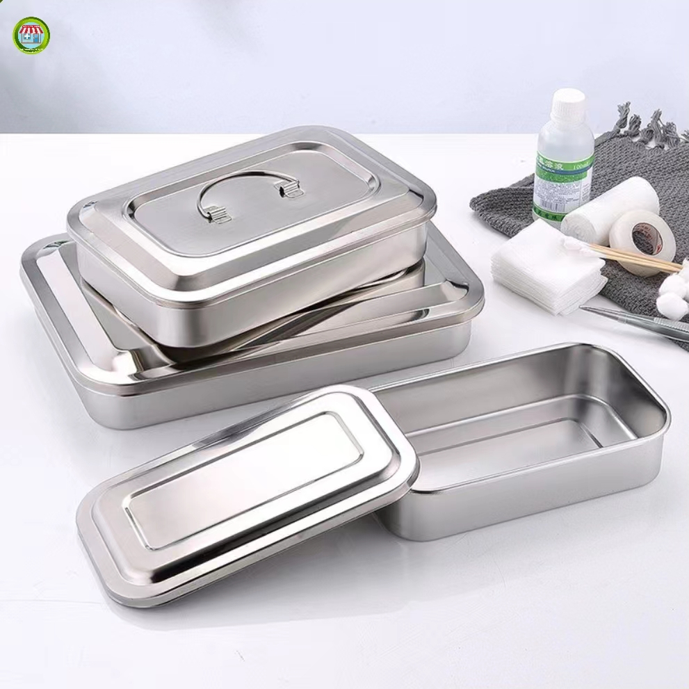 9/11.5Inch Stainless steel disinfection box Medicine change box Dental ...