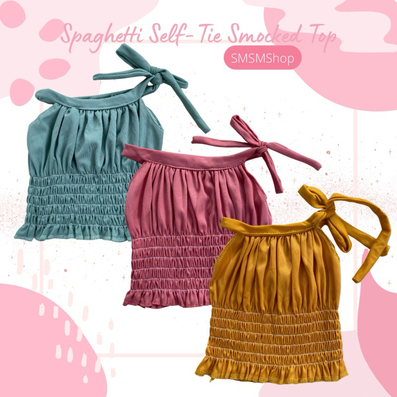 Kids Halter Smocked Top | Shopee Philippines