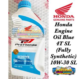 HONDA ENGINE OIL FULLY SYNTHETIC BLUE CAP 10W-30 MB 1LITER | Shopee ...