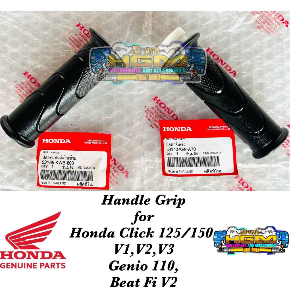 HANDLE GRIP FOR HONDA CLICK 125i/150i (V1 & V2 & V3) | BEAT FI (V1 & V2 ...