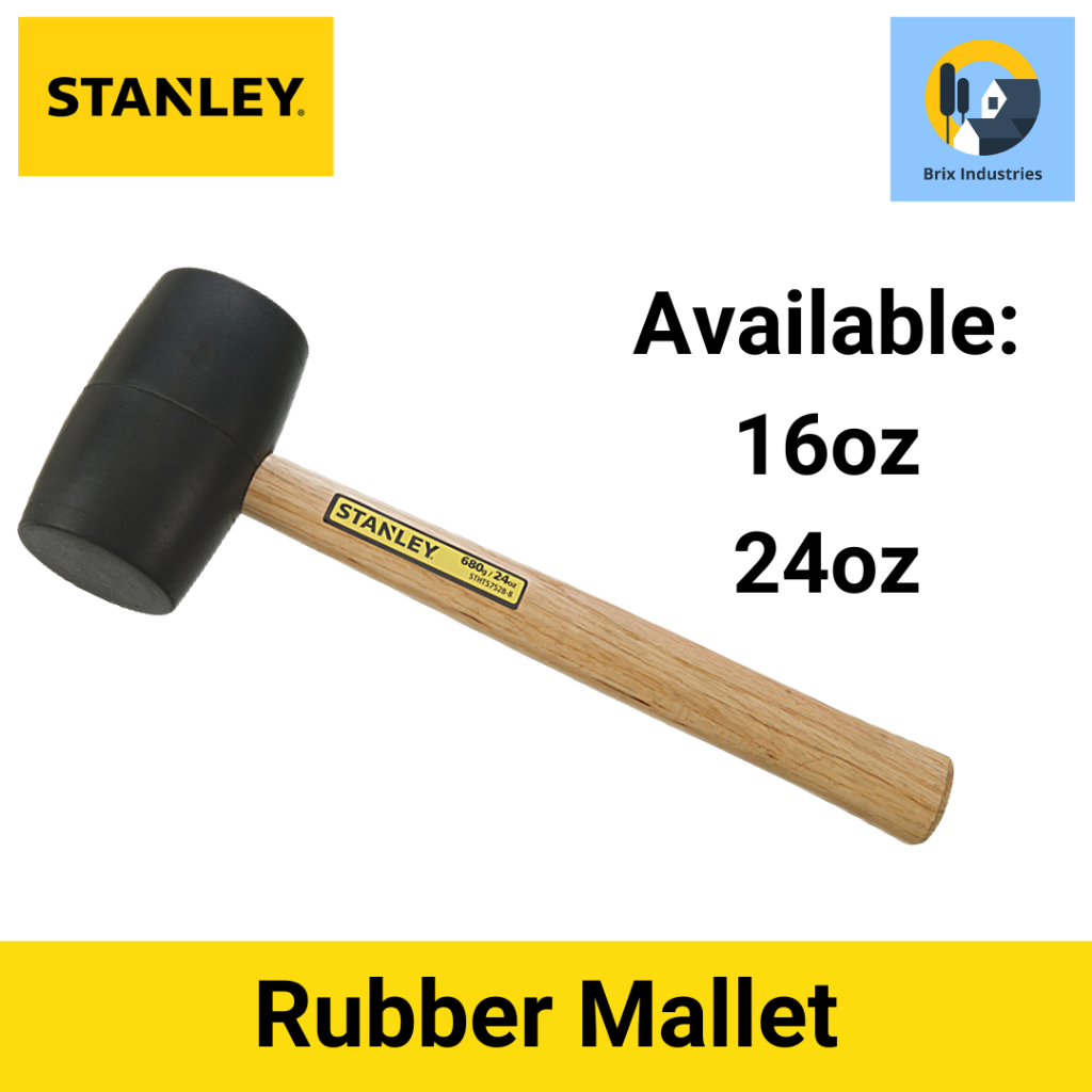 Stanley Rubber Mallet 450g/680g (16oz/24oz) #57527-8 #57528-8 | Shopee ...