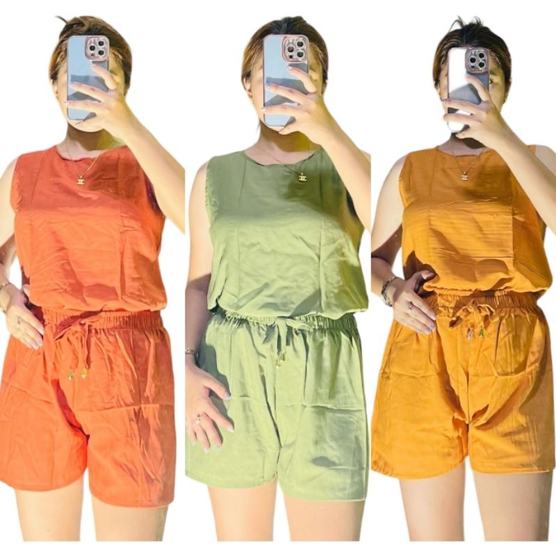 CHALLIS SANDO SHORT TERNO FIT UPTO MEDIUM | Shopee Philippines