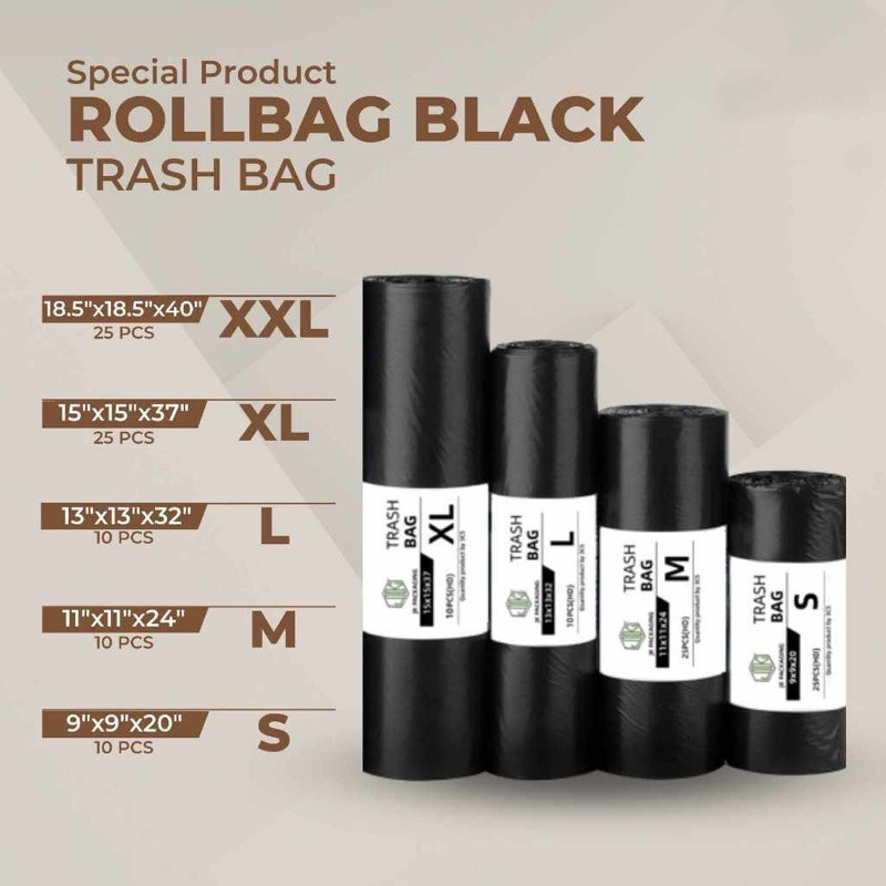 Trash Garbage Bag Small/Medium/Large/XL/2XL per Roll (Can be used for Clothes!) | Shopee Philippines