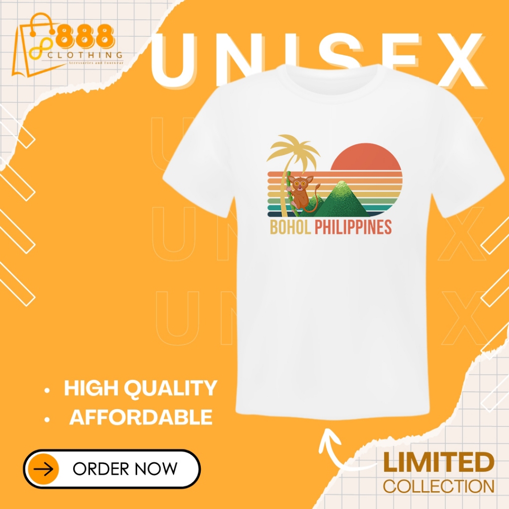 BOHOL PHILIPPINES Souvenir Shirt for Kids to Adult | Shopee Philippines