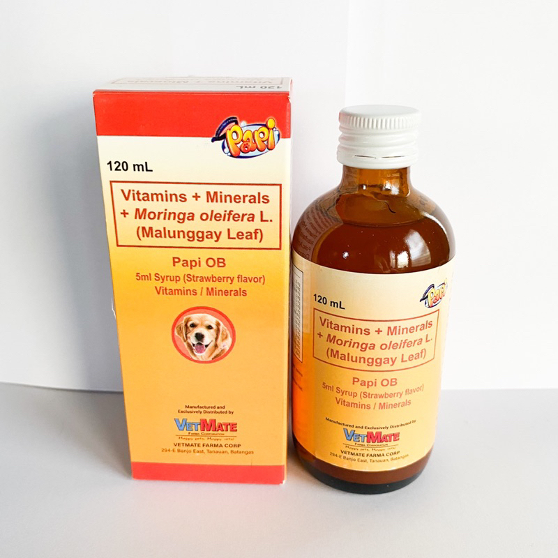 Papi OB Syrup for Pregnant and Lactating Pets 120ml | Shopee Philippines