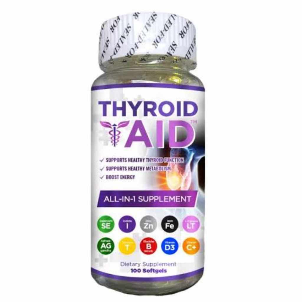 Thyroid Aid | Helps Optimize Thyroid Function | 100 Soft-Gels || FDA ...