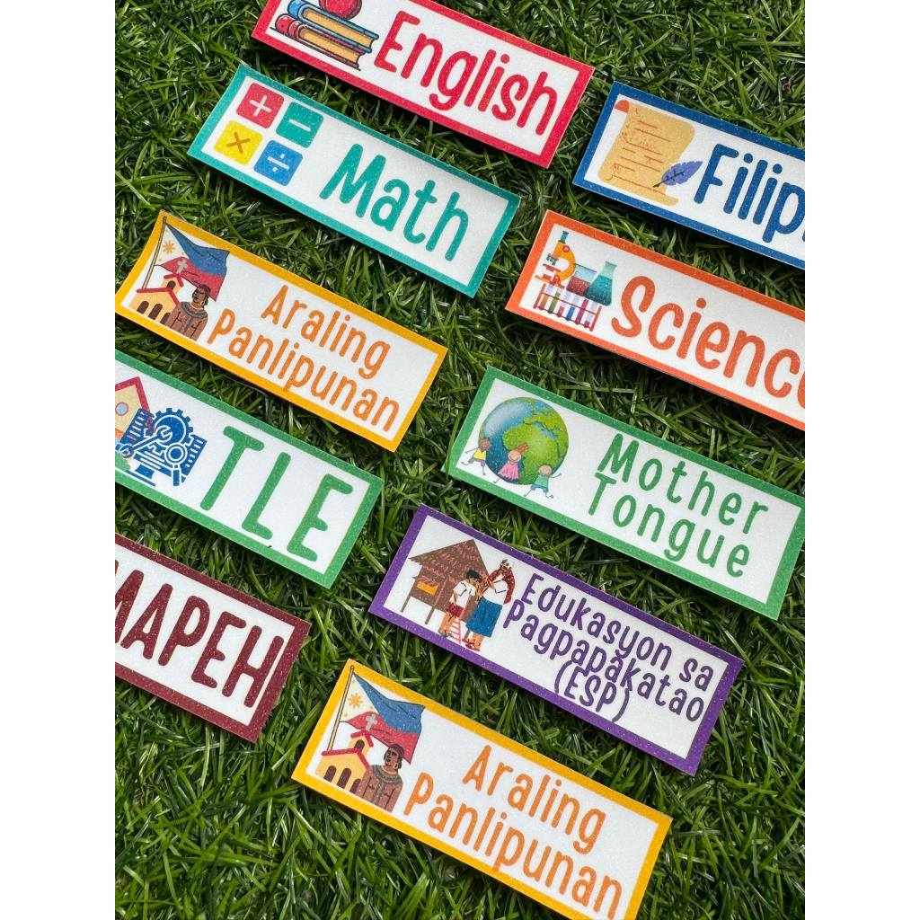 1pc Subject Sticker for Notebook Label Subject Label for DepEd Matatag ...