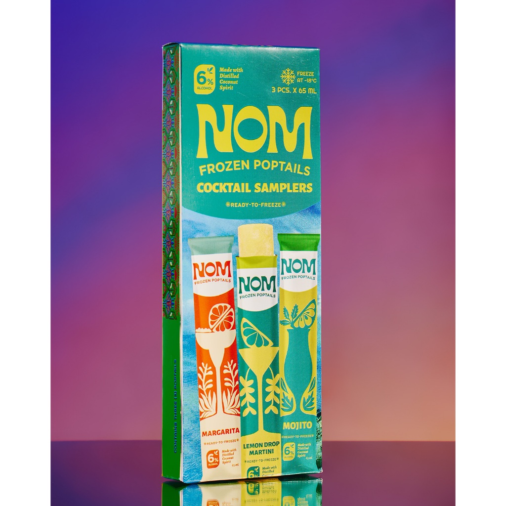 NOM Frozen Poptails | Cocktails Sampler Retail Pack of 3 | Shopee ...