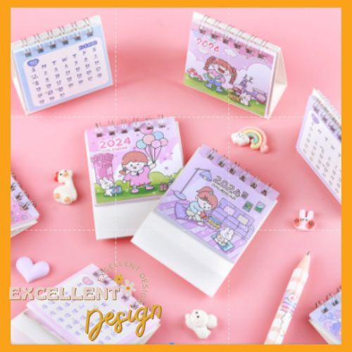EXCELLENTBDESIGN NEW DESK CALENDAR FOR 2024 RANDOM DESIGN | Shopee ...