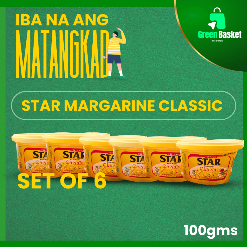 Star Margarine Classic 100g (Set of 6) - Cholesterol-Free, Vitamin ...