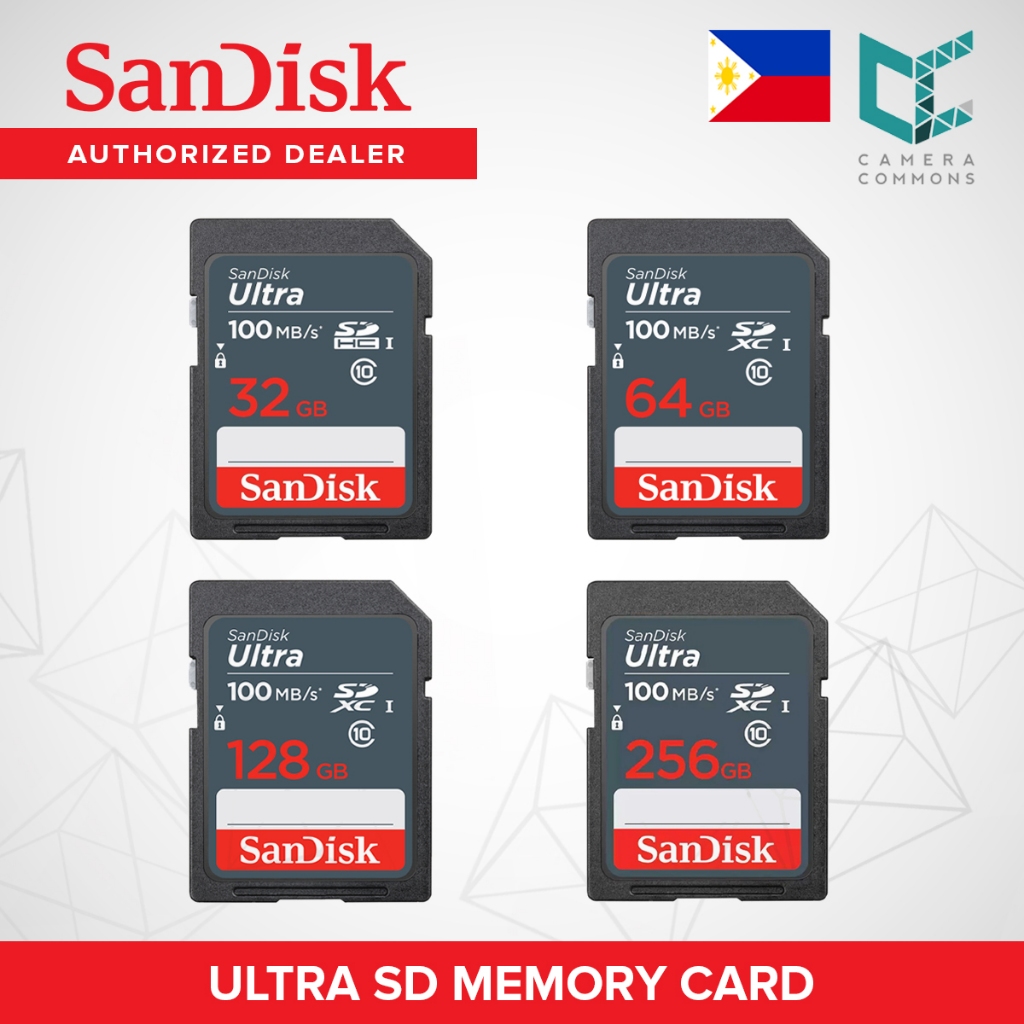 SanDisk Ultra SDHC SDXC SD Memory Card UHS-1 C10 100MB/s 16GB 32GB 64GB ...