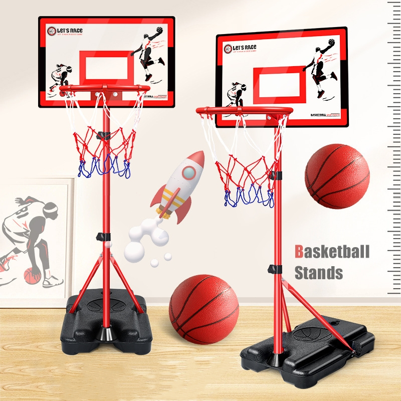 5.6/6.9ft Adjustable Basketball Ring for Kids Basketball Hoop System ...