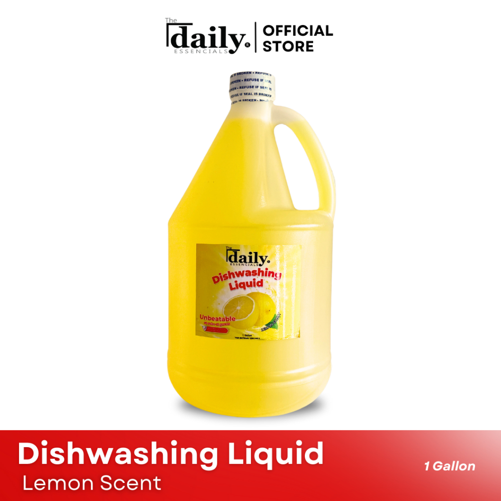 The Daily Essencials Dishwashing Liquid Lemon Scent 1 Gallon | Shopee ...