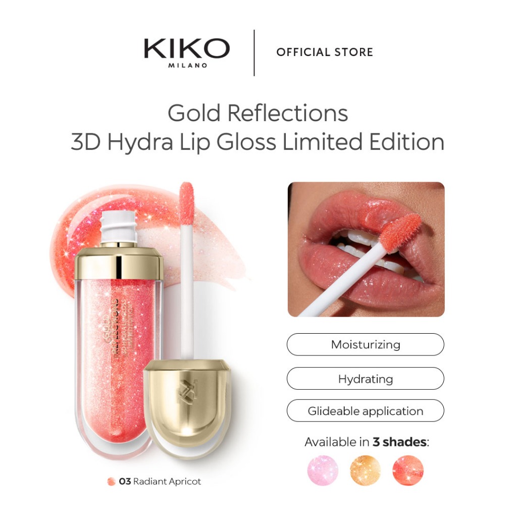KIKO Milano Gold Reflections 3D Hydra Lip Gloss Limited Edition | Shopee Philippines