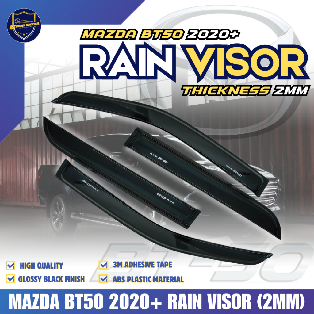 CPA MAZDA BT50 2020 2021 2022 2023 RAIN VISOR / WINDOW VISOR DEFLECTOR ...